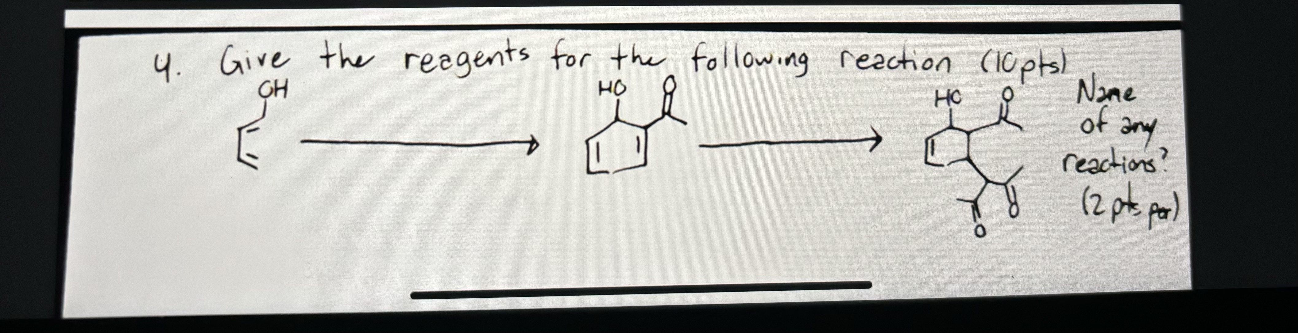 Give the reagents for the following reaction (I0 | Chegg.com