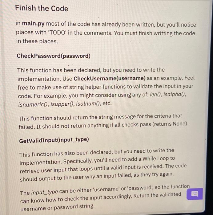 Solved 35 v def CheckPassword(password): 36 # TODO: Check | Chegg.com