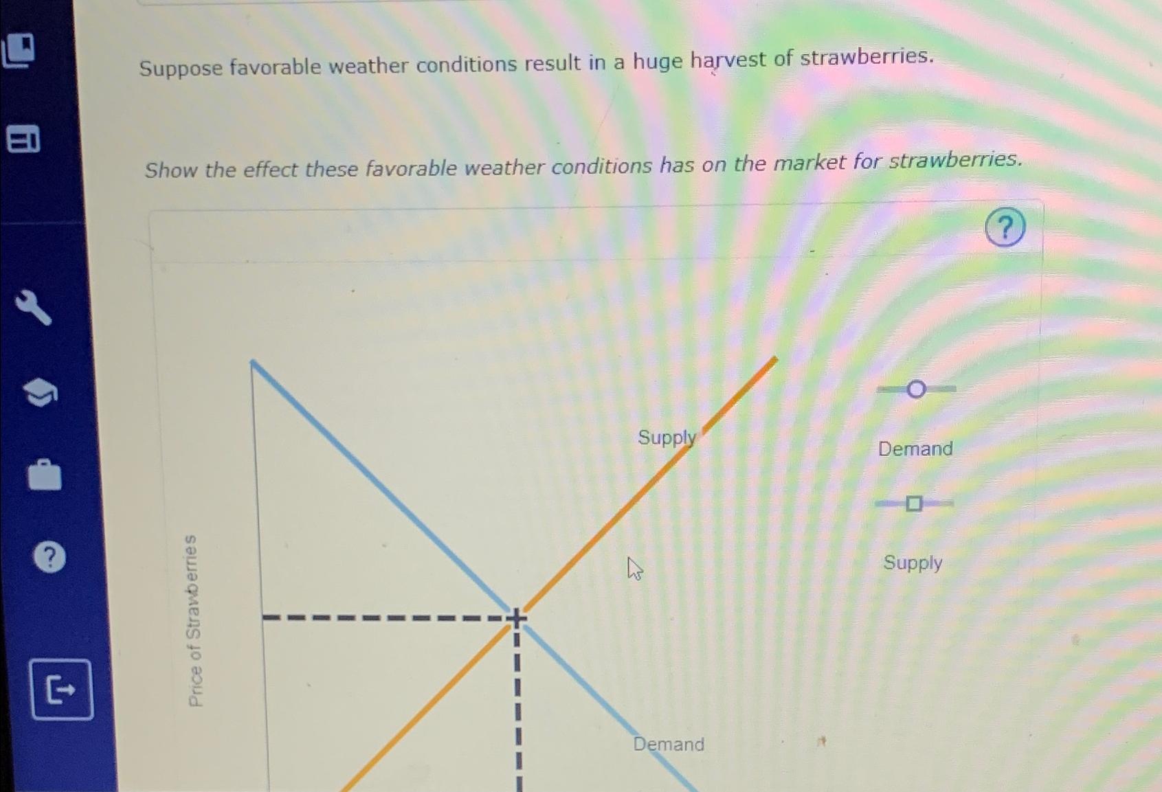 Solved Suppose favorable weather conditions result in a huge | Chegg.com