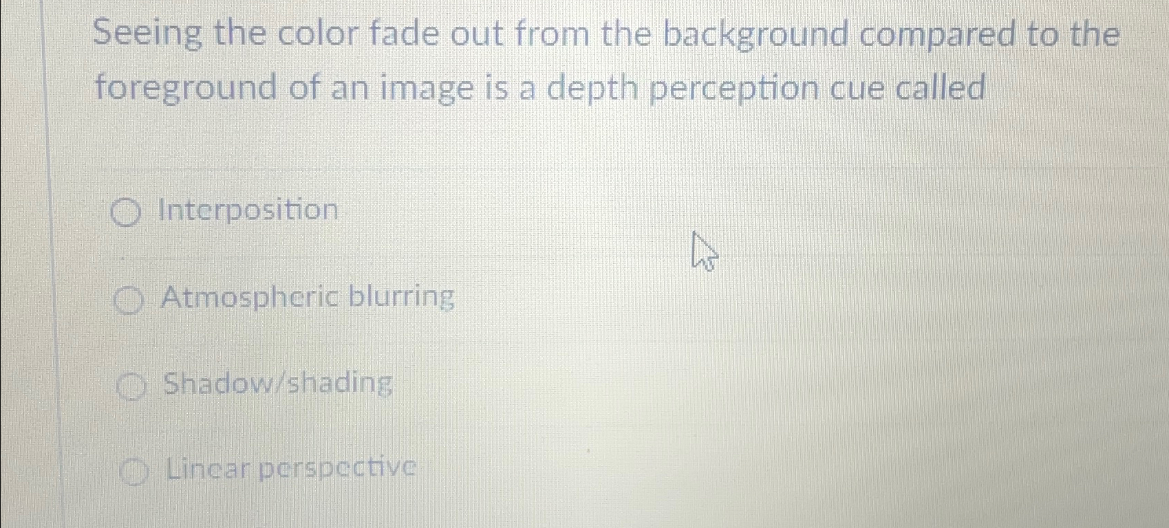 Solved Seeing the color fade out from the background | Chegg.com