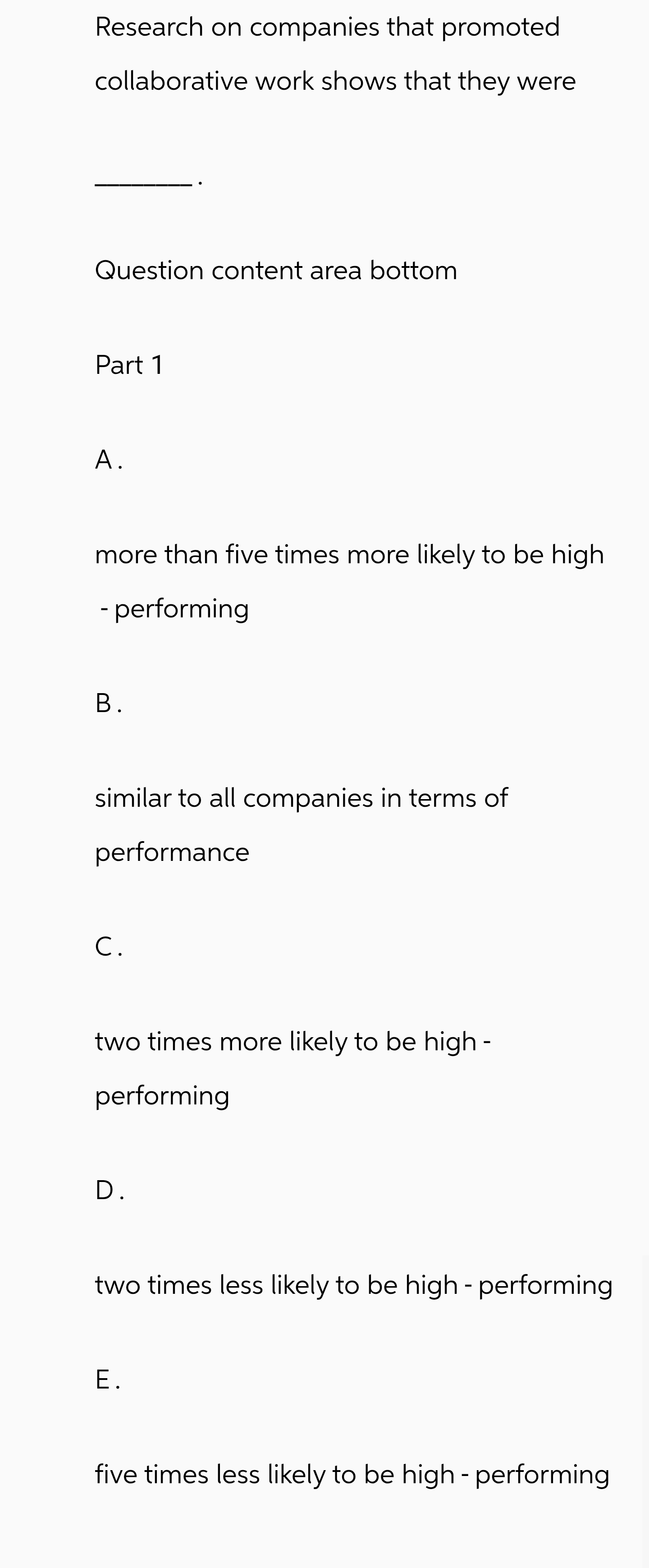 Solved Research on companies that promoted collaborative | Chegg.com