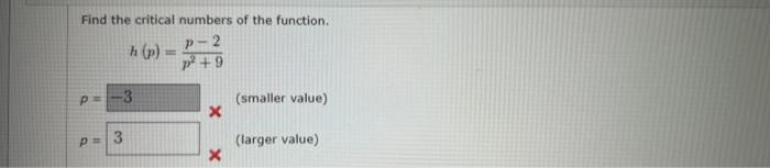 Solved Find the critical numbers of the function. | Chegg.com
