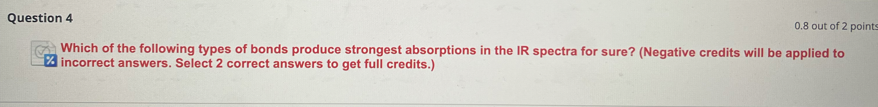 High Quality SOLUTION Question 40.8 ﻿out of 2 ﻿pointsWhich of the following | Chegg.com