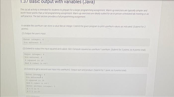 Solved This zyLab activity is intended for students to | Chegg.com