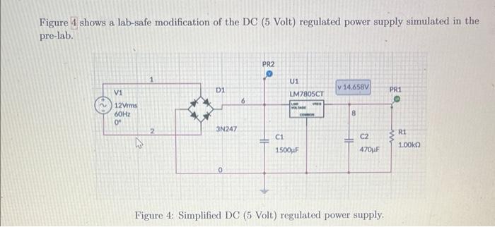 Solved Figure 4 shows a lab-safe modification of the DC (5 | Chegg.com