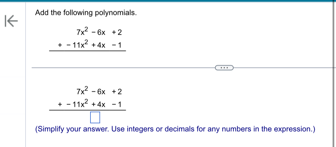 Solved Add the following | Chegg.com