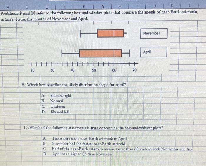 Solved Problems 9 and 10 refer to the following | Chegg.com
