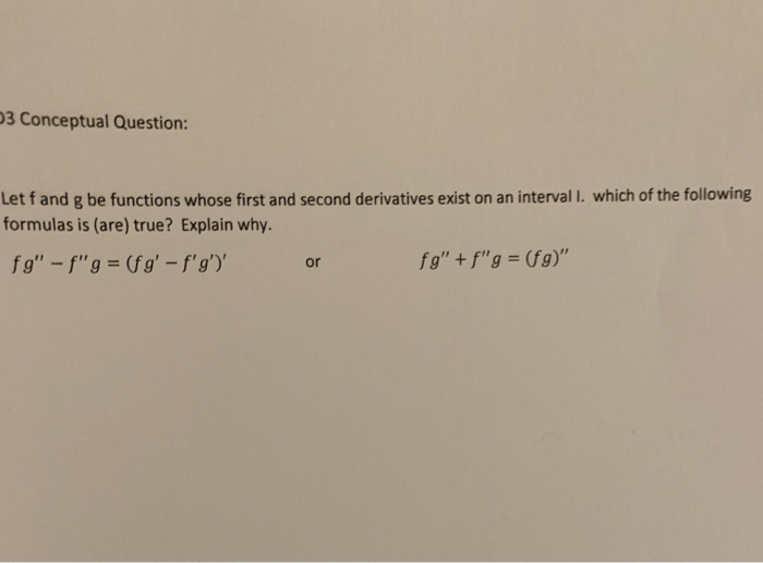 Solved 13 Conceptual Question: Let fand g be functions whose | Chegg.com