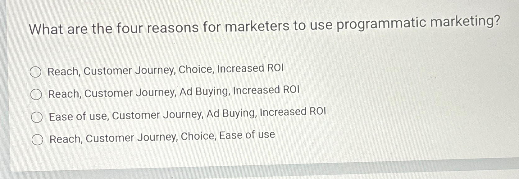 Solved What are the four reasons for marketers to use | Chegg.com