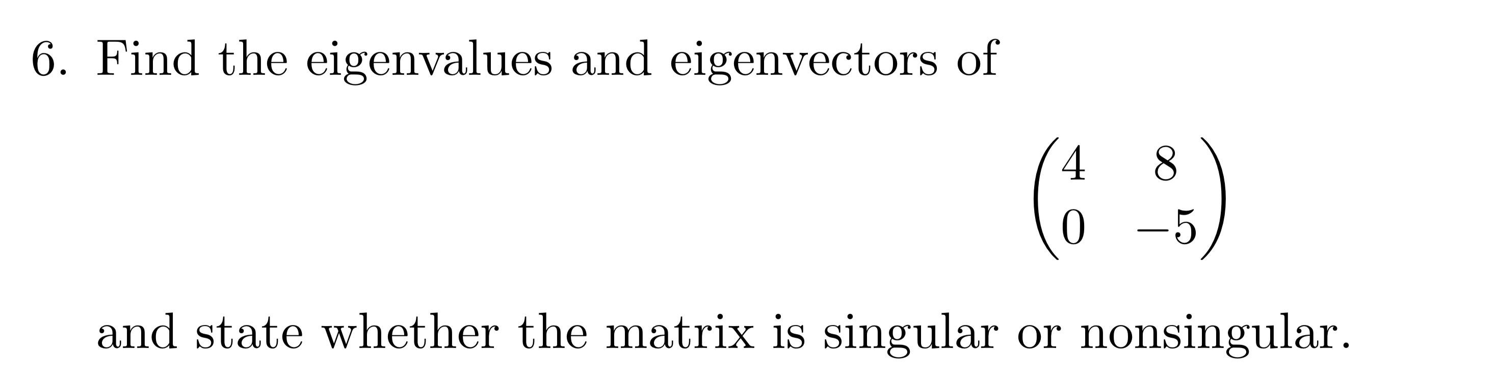 Solved Find the eigenvalues and eigenvectors | Chegg.com
