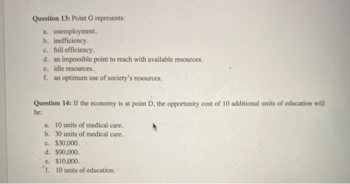 Solved (For the next three questions, use the following PPF | Chegg.com Solved (For the next three questions, use the following PPF | Chegg.com