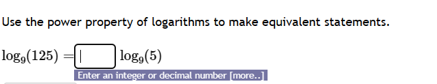Solved Use the power property of logarithms to make | Chegg.com