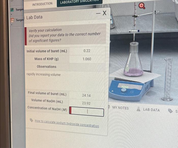 Solved Verify your calculation Did you report your data to | Chegg.com