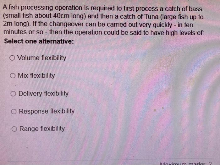 Solved A fish processing operation is required to first | Chegg.com