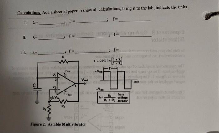 Solved 1- What is an astable multivibrator (or oscillator) | Chegg.com