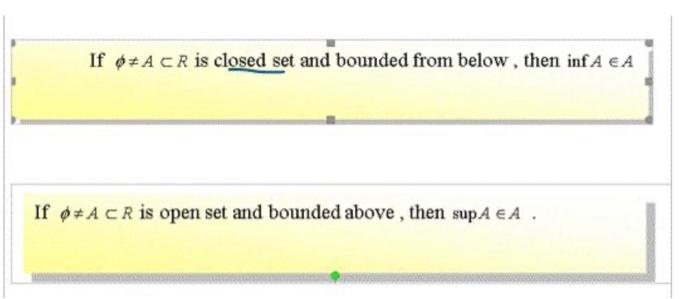 Solved If ϕ =A⊂R is closed set and bounded from below, then | Chegg.com