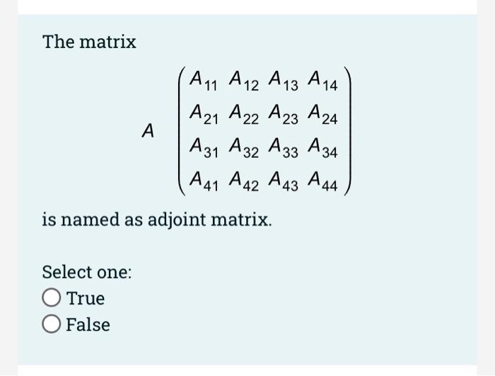 Solved The matrix A (A11 A12 A13 A14 A21 A22 A23 A24 A31 A32 | Chegg.com