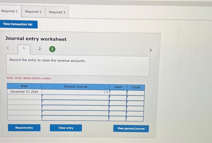 Solved Journal entry worksheet Record the entry to close | Chegg.com