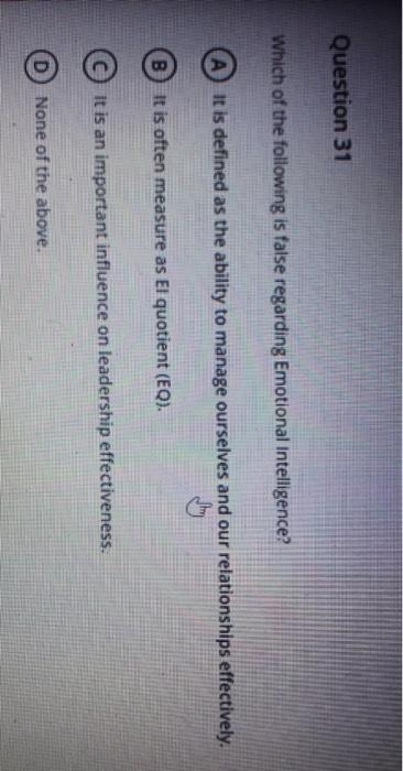 Solved Question 31 Which of the following is false regarding | Chegg.com