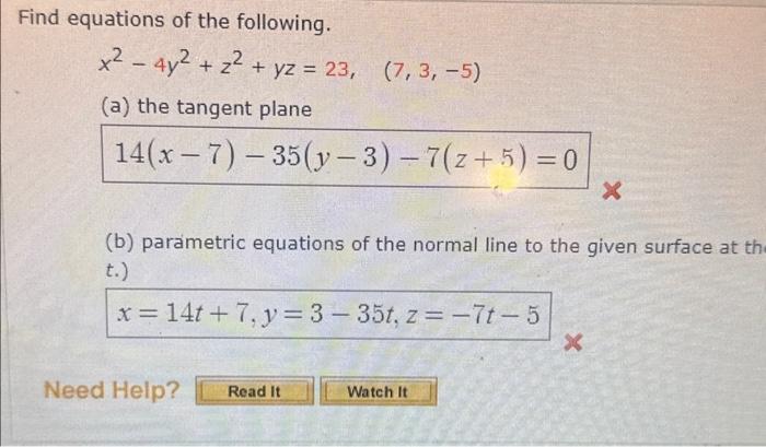 Solved Find equations of the following. | Chegg.com