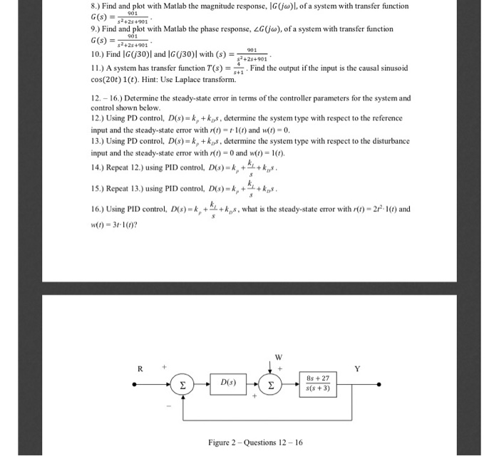 Solved 8.) Find and plot with Matlab the magnitude response, | Chegg.com