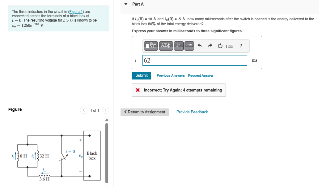 Solved Part AThe three inductors in the circuit in (Figure | Chegg.com