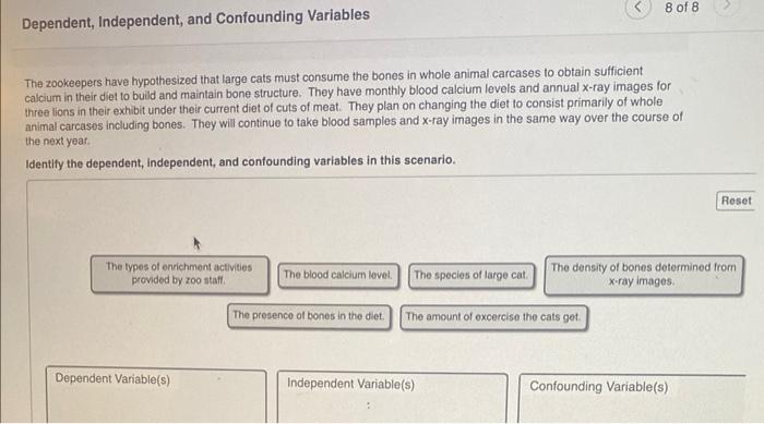 Solved Dependent, Independent, and Confounding Variables The | Chegg.com