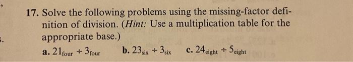 Solved 7. Solve the following problems using the | Chegg.com