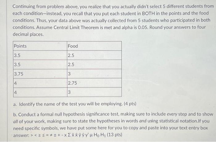 Solved Continuing from problem above, you realize that you | Chegg.com