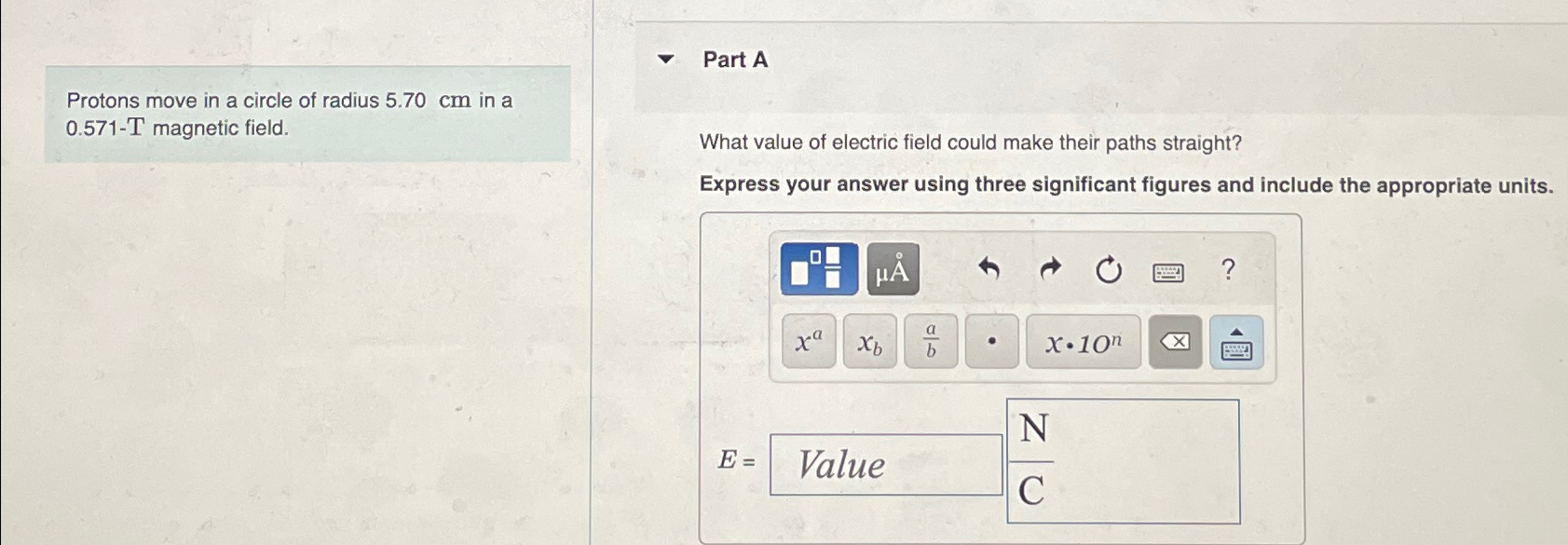 Solved Protons move in a circle of radius 5.70cm ﻿in a | Chegg.com