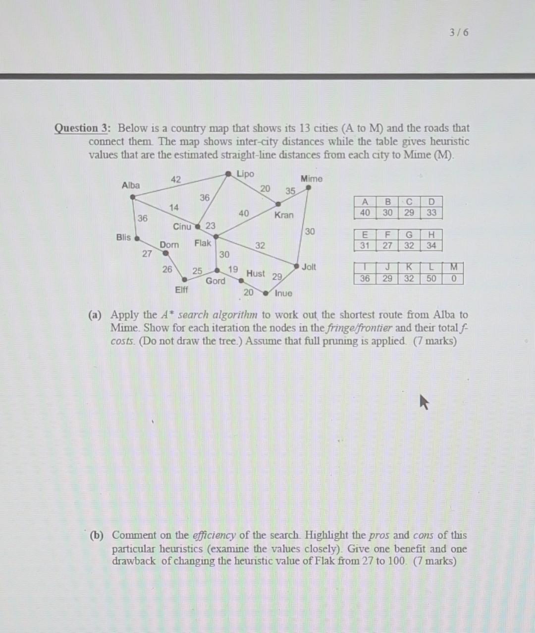 Solved Question 3: Below is a country map that shows its 13 | Chegg.com