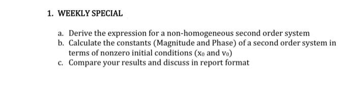 Solved Calculate the constants (Magnitude and Phase) of a | Chegg.com