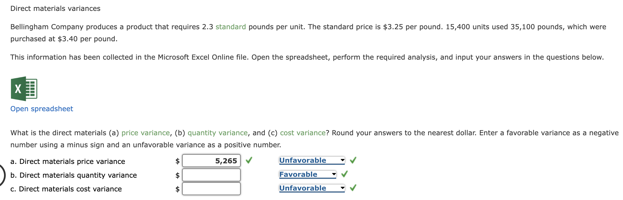 Solved Bellingham Company produces a product that requires | Chegg.com