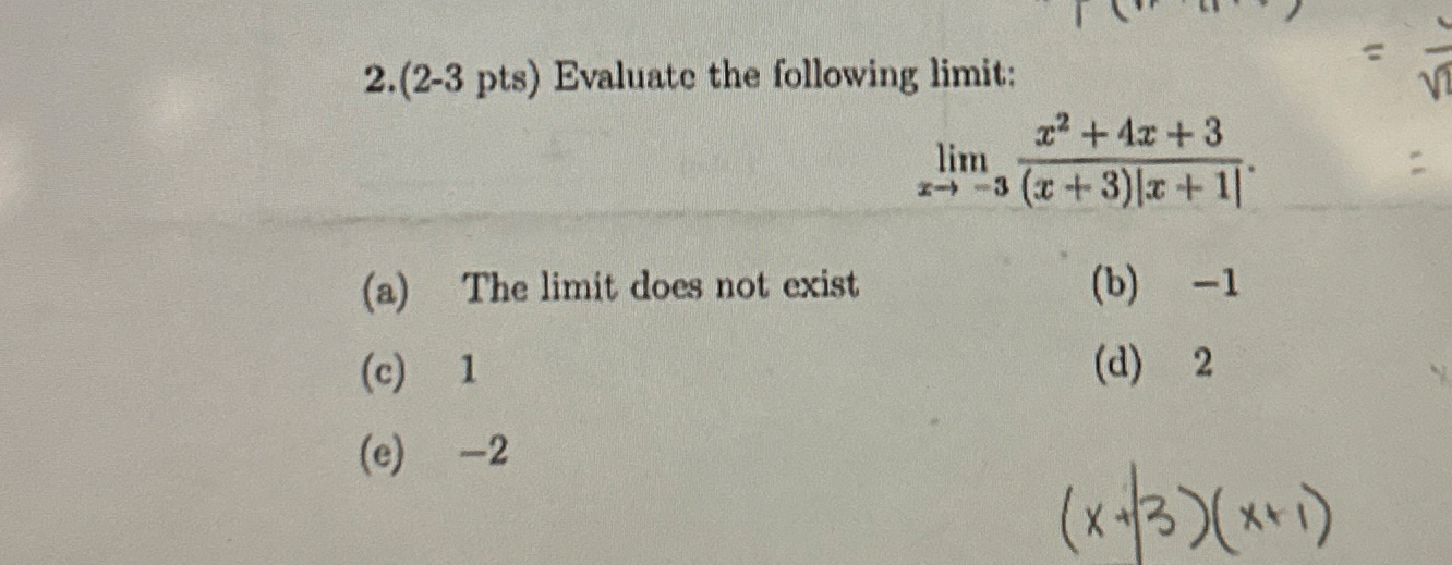 Solved 2.(2-3 ﻿pts) ﻿Evaluate the following | Chegg.com
