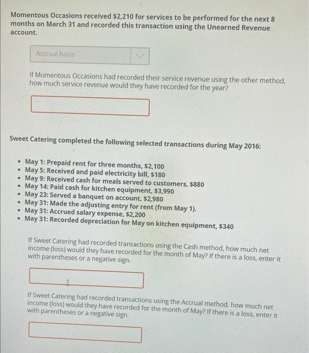 Solved Read each scenario, decide whether the company is | Chegg.com