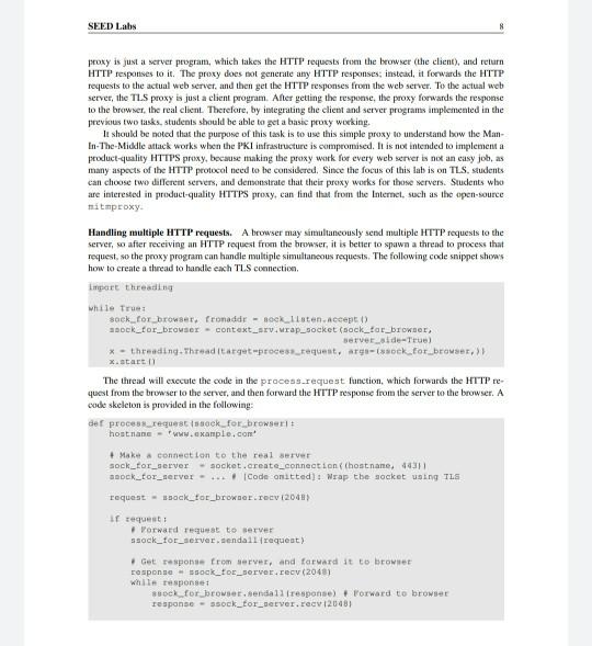 Perform Transport Layer Security Lab in Ubuntu seed | Chegg.com