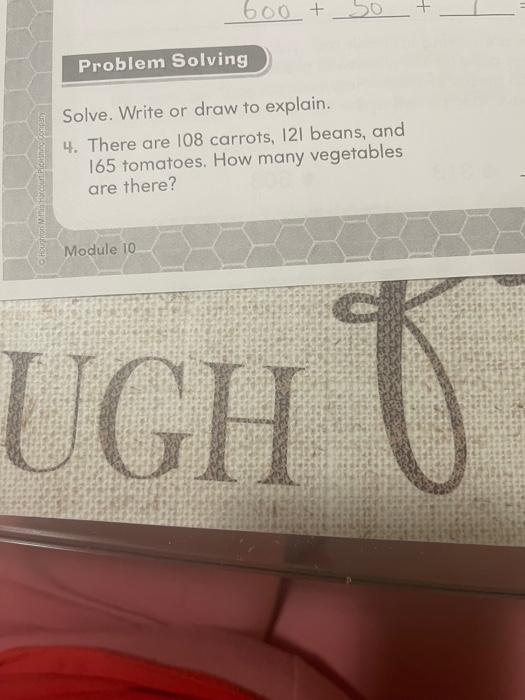 Problem Solving Solve. Write or draw to explain. 4. | Chegg.com