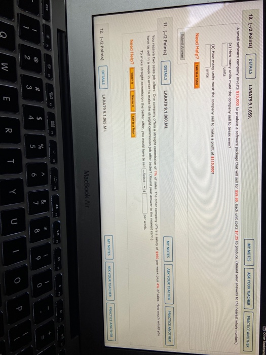 Solved Other Bookmark 10. (-1/2 points) DETAILS LARAT9 | Chegg.com Solved Other Bookmark 10. (-1/2 points) DETAILS LARAT9 | Chegg.com