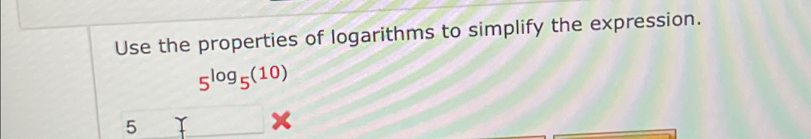 Solved Use the properties of logarithms to simplify the | Chegg.com