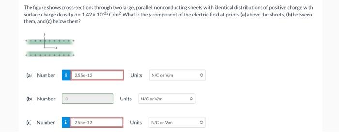 Solved The figure shows cross-sections through two large, | Chegg.com