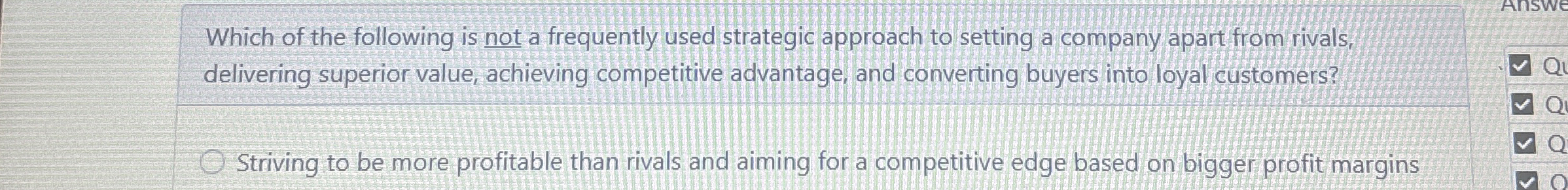 Solved Which of the following is not a frequently used | Chegg.com