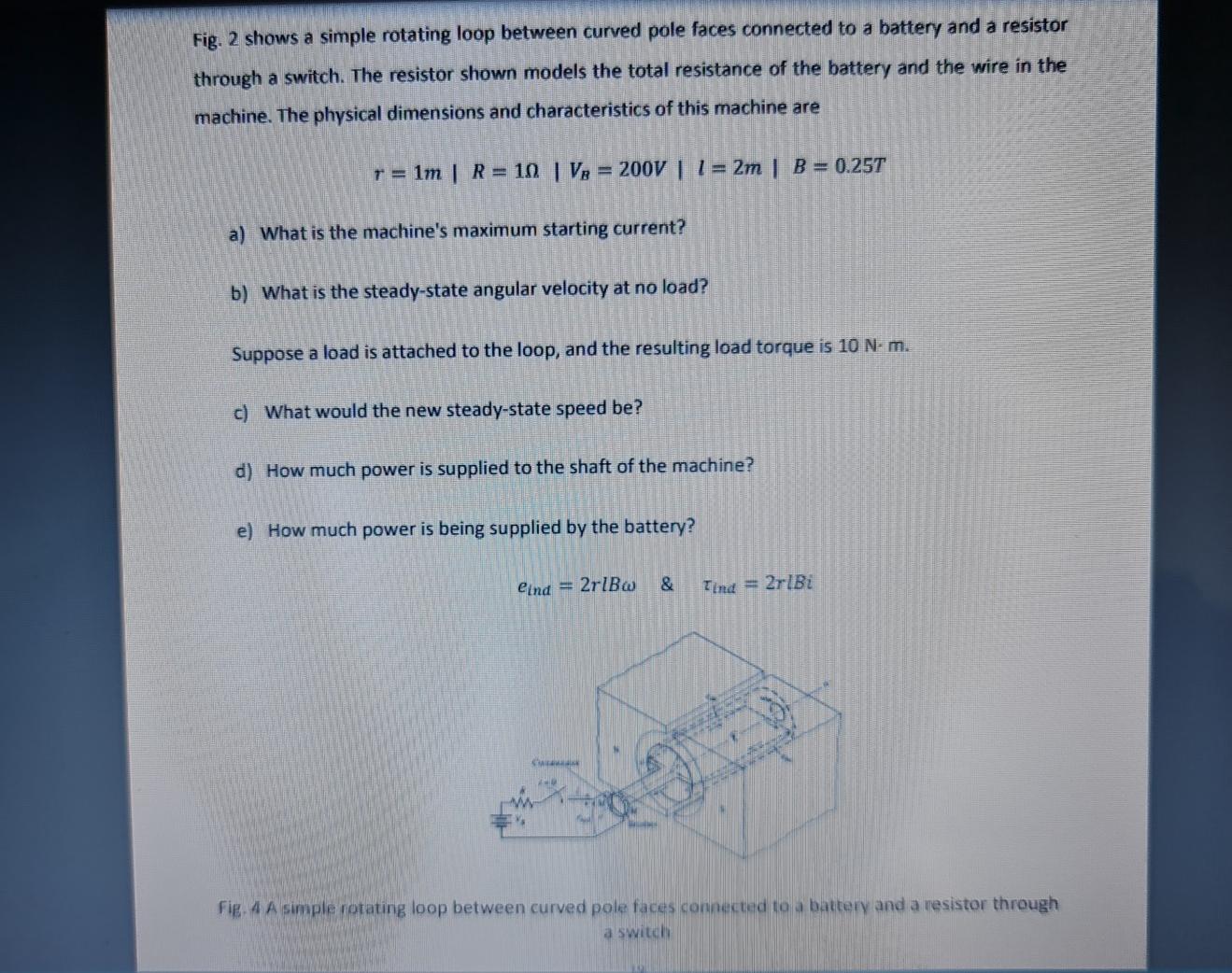 Solved Fig. 2 shows a simple rotating loop between curved | Chegg.com