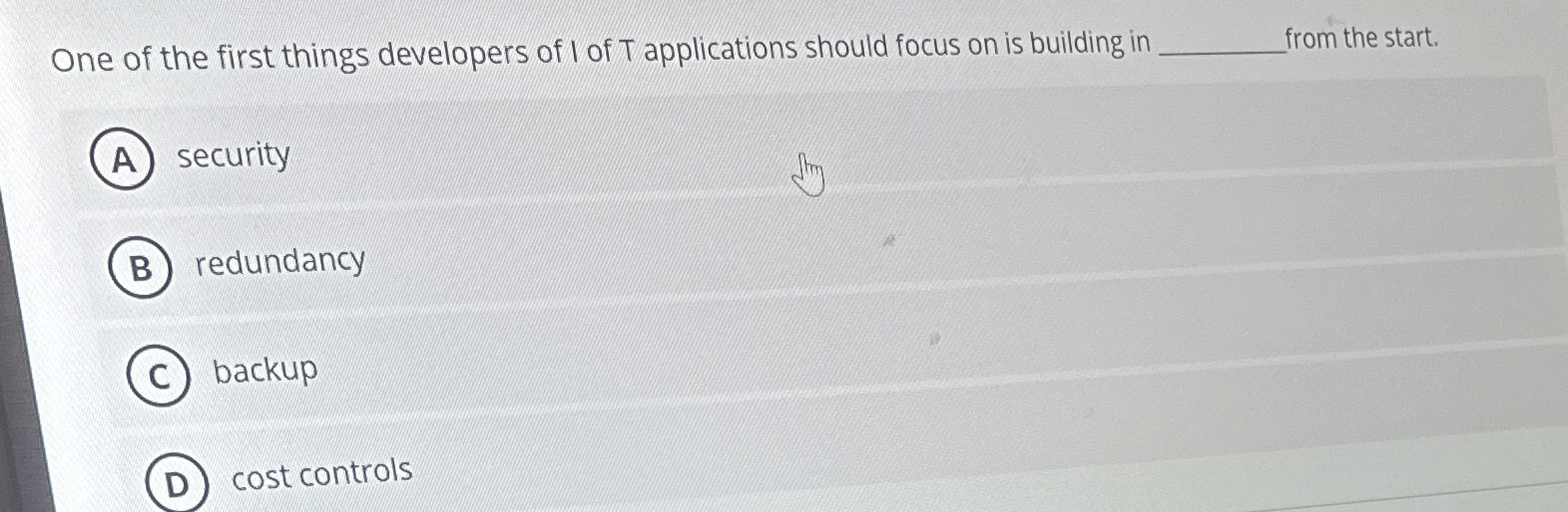 Solved One of the first things developers of 1 ﻿of T | Chegg.com