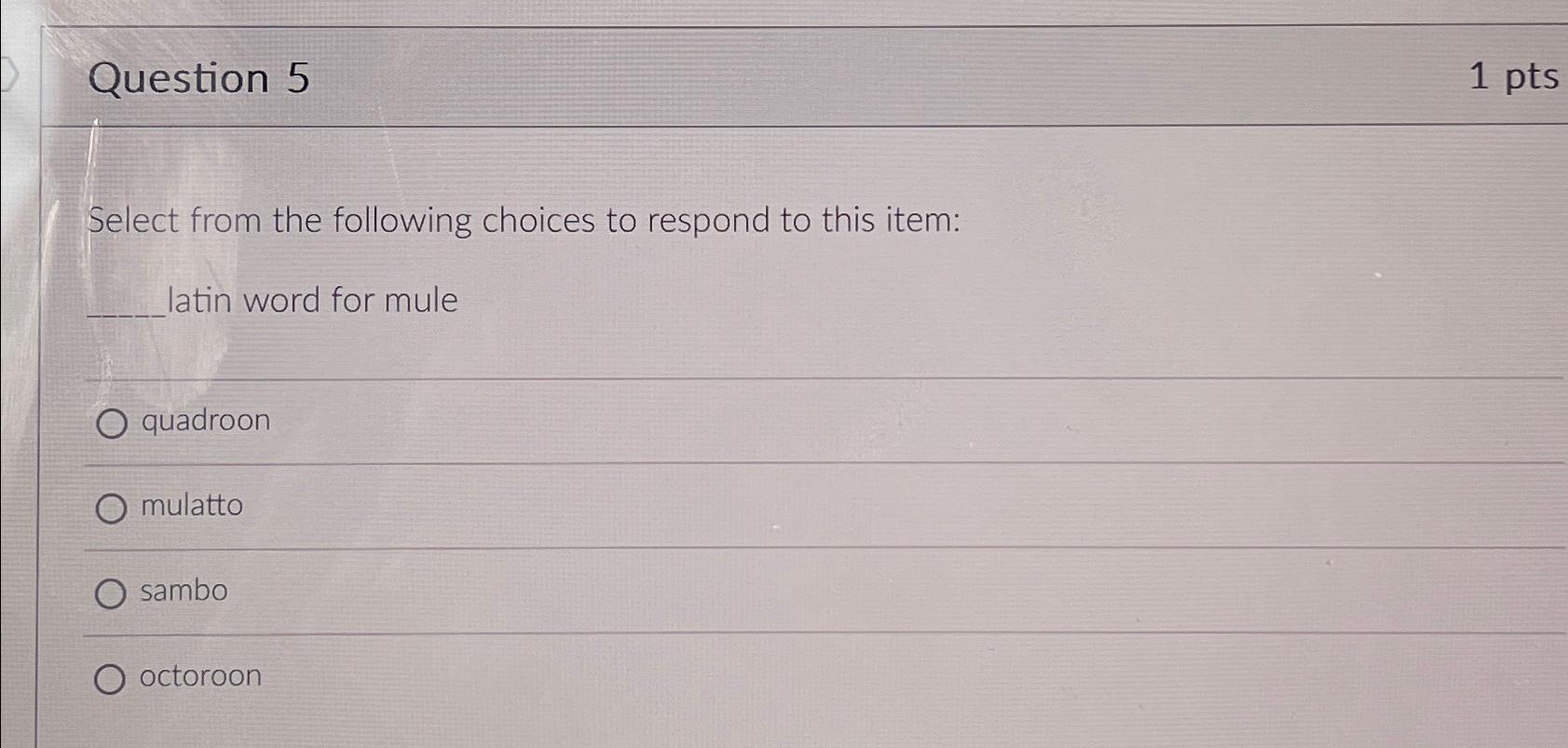 Solved Question 51 ﻿ptsSelect from the following choices to | Chegg.com