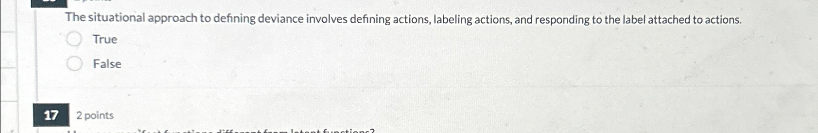 Solved The situational approach to defining deviance | Chegg.com
