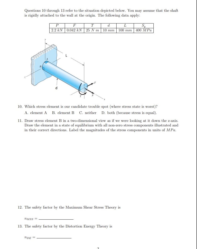 Questions 10 through 13 refer to the situation | Chegg.com Questions 10 through 13 refer to the situation | Chegg.com