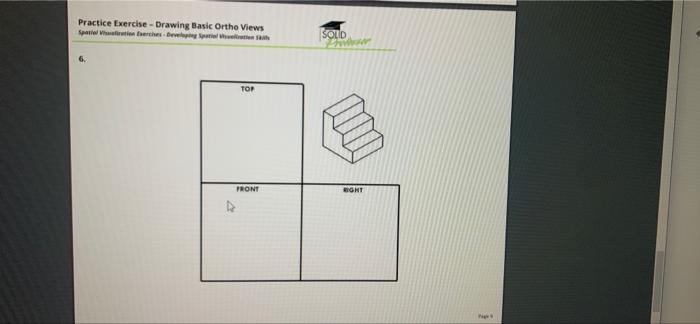 Solved Practice Exercise - Drawing Basic Ortho Views | Chegg.com
