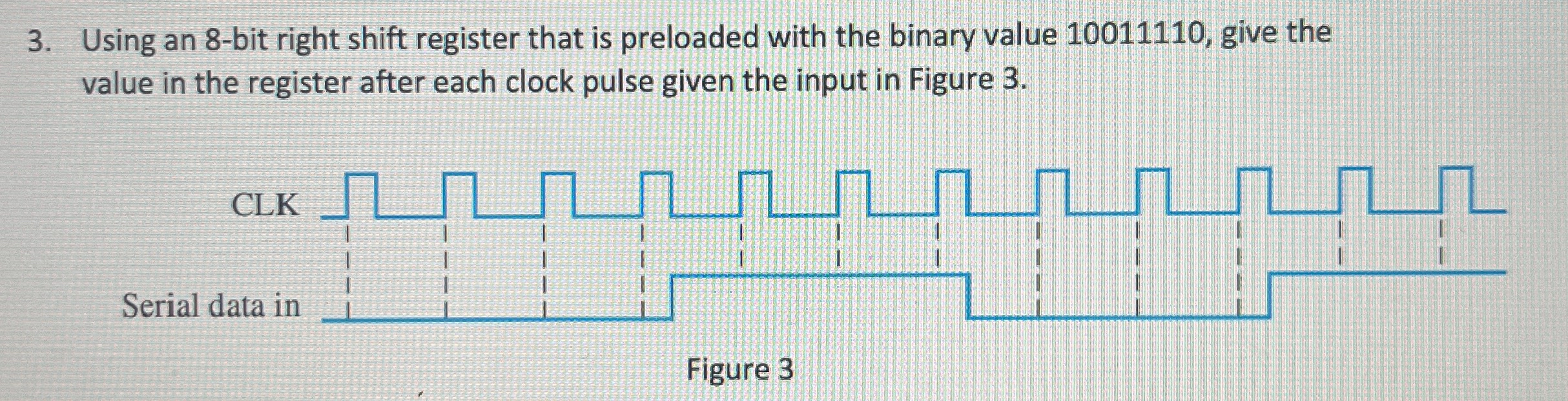 Solved Using an 8-bit right shift register that is preloaded | Chegg.com