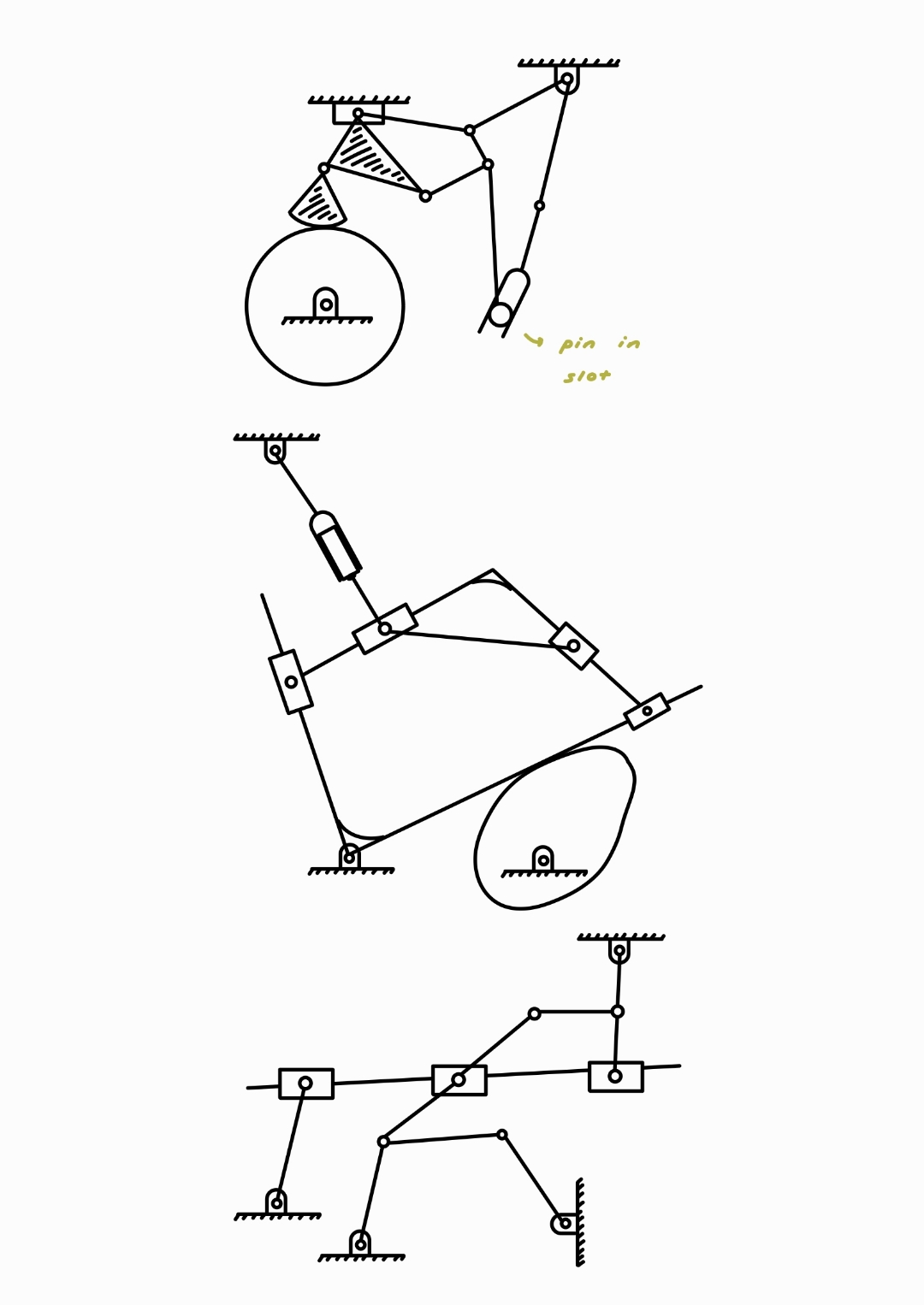 Solved For each mechanism label the joints and links then | Chegg.com