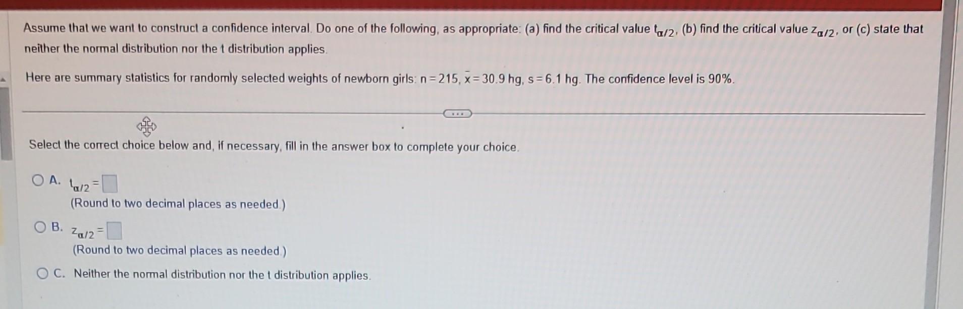 Solved Assume that we want to construct a confidence | Chegg.com